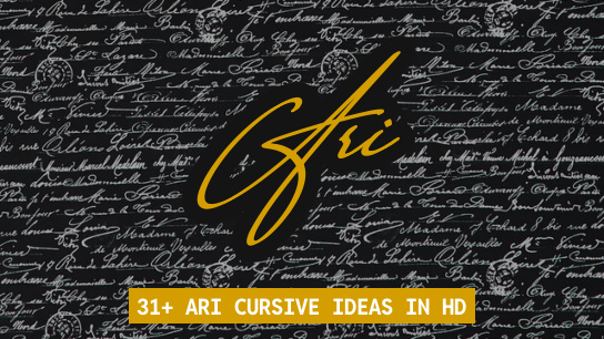 ARI in Cursive ⚡ | 100+ Signature Ideas 2025
