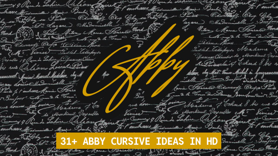Abby in Cursive ⚡ | 100+ Signature Ideas 2025