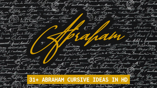 Abraham in Cursive ⚡ | 100+ Signature Ideas 2025
