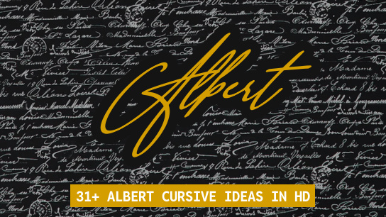 Albert in Cursive ⚡ | 100+ Signature Ideas 2025