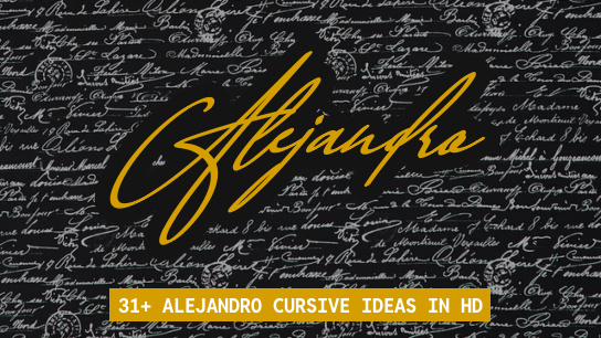 Alejandro in Cursive ⚡ | 100+ Signature Ideas 2025