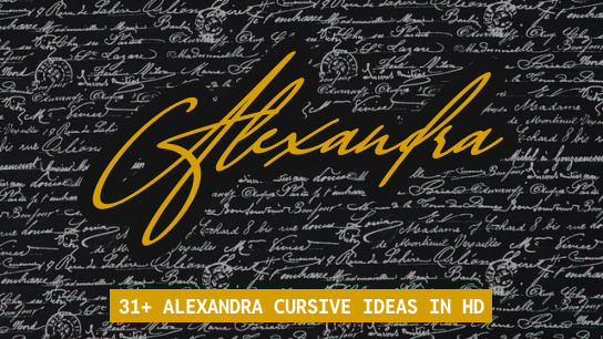 Alexandra in Cursive ⚡ | 100+ Signature Ideas 2025