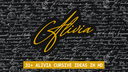 Alivia in Cursive ⚡ | 100+ Signature Ideas 2025