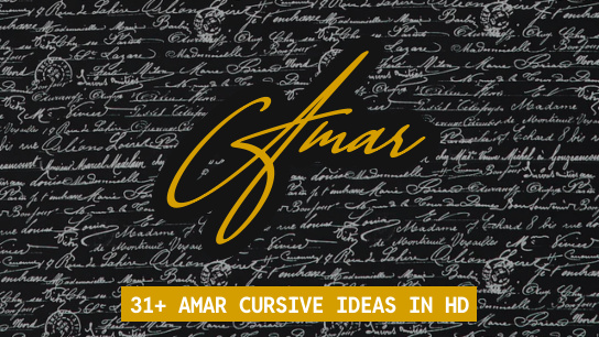 Amar in Cursive ⚡ | 100+ Signature Ideas 2025