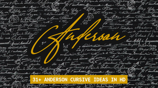 Anderson in Cursive ⚡ | 100+ Signature Ideas 2025