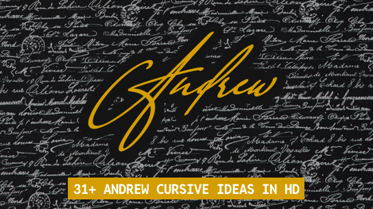 Andrew in Cursive ⚡ | 100+ Signature Ideas 2025