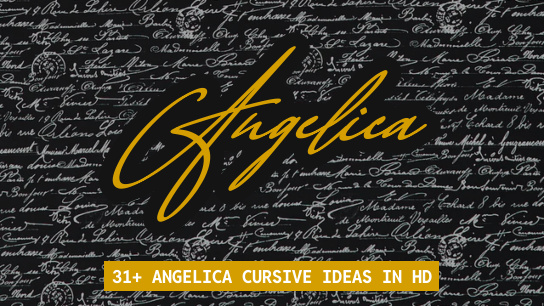 Angelica in Cursive ⚡ | 100+ Signature Ideas 2025