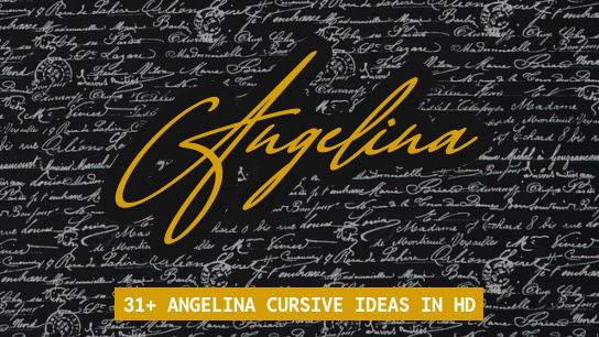 Angelina in Cursive ⚡ | 100+ Signature Ideas 2025