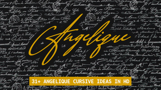 Angelique in Cursive ⚡ | 100+ Signature Ideas 2025
