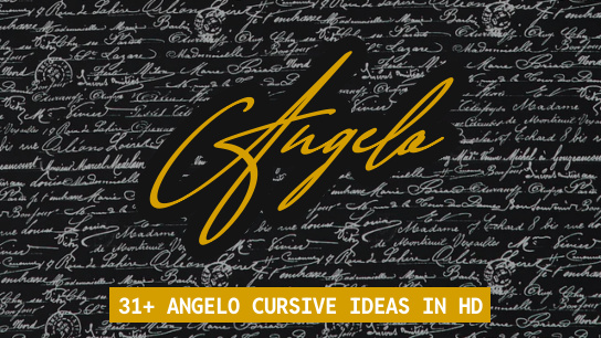 Angelo in Cursive ⚡ | 100+ Signature Ideas 2025