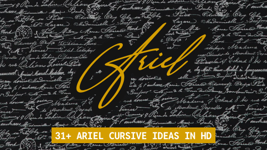 Ariel in Cursive ⚡ | 100+ Signature Ideas 2025