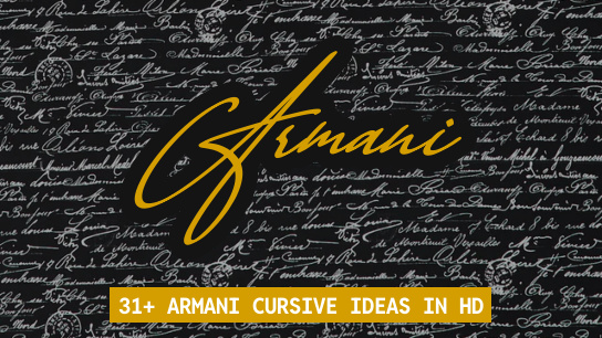 Armani in Cursive ⚡ | 100+ Signature Ideas 2025