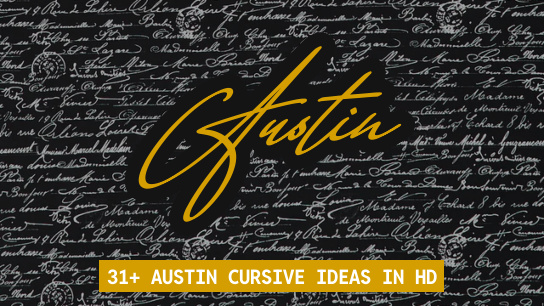 Austin in Cursive ⚡ | 100+ Signature Ideas 2025