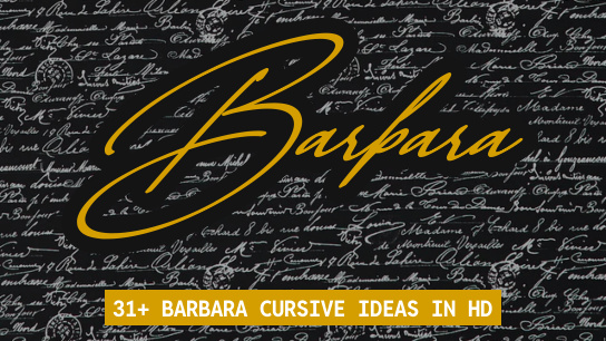 Barbara in Cursive ⚡ | 100+ Signature Ideas 2025