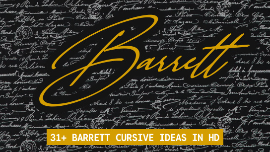 Barrett in Cursive ⚡ | 100+ Signature Ideas 2026