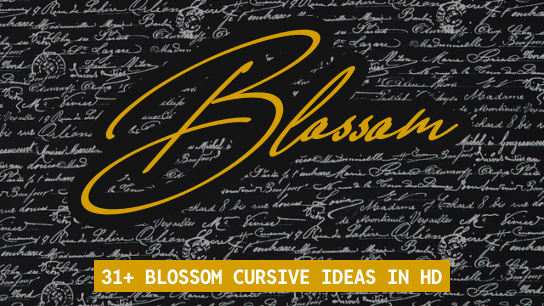 Blossom in Cursive ⚡ | 100+ Signature Ideas 2025