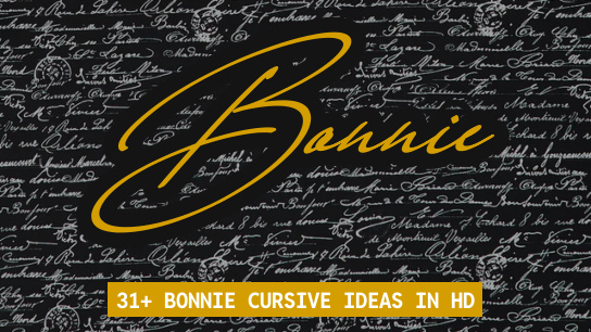 Bonnie in Cursive ⚡ | 100+ Signature Ideas 2025