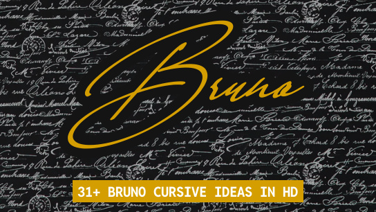 Bruno in Cursive ⚡ | 100+ Signature Ideas 2025