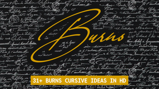 Burns in Cursive ⚡ | 100+ Signature Ideas 2025