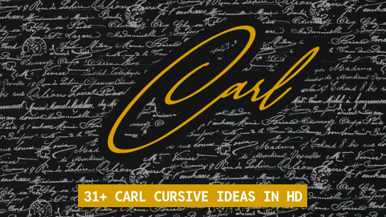Carl in Cursive ⚡ | 100+ Signature Ideas 2025