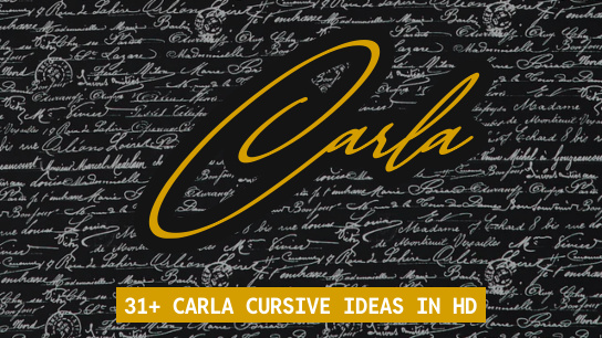 Carla in Cursive ⚡ | 100+ Signature Ideas 2025