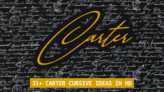 Carter in Cursive ⚡ | 100+ Signature Ideas 2025