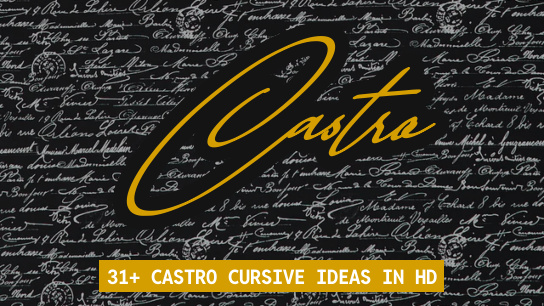 Castro in Cursive ⚡ | 100+ Signature Ideas 2025