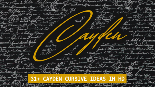 Cayden in Cursive ⚡ | 100+ Signature Ideas 2025