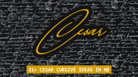 Cesar in Cursive ⚡ | 100+ Signature Ideas 2025