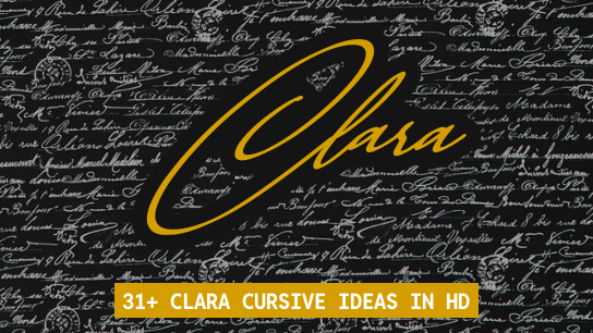 Clara in Cursive ⚡ | 100+ Signature Ideas 2025