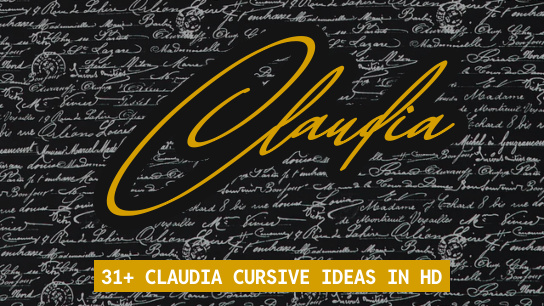 Claudia in Cursive ⚡ | 100+ Signature Ideas 2025