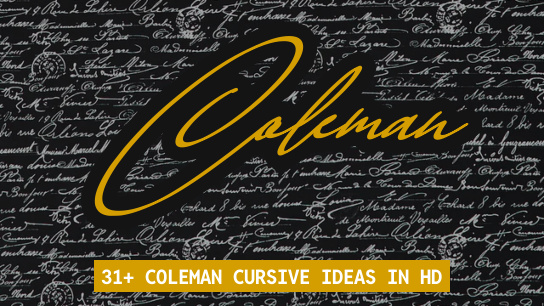 Coleman in Cursive ⚡ | 100+ Signature Ideas 2025