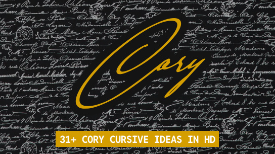 Cory in Cursive ⚡ | 100+ Signature Ideas 2025