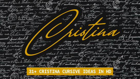Cristina in Cursive ⚡ | 100+ Signature Ideas 2025