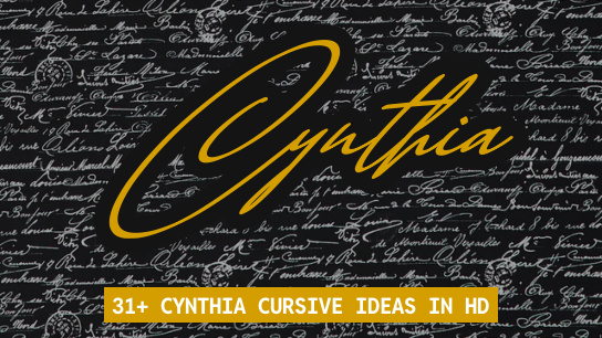 Cynthia in Cursive ⚡ | 100+ Signature Ideas 2025