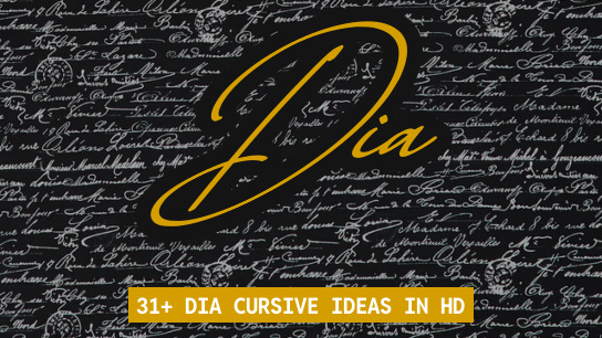 DIA in Cursive ⚡ | 100+ Signature Ideas 2025