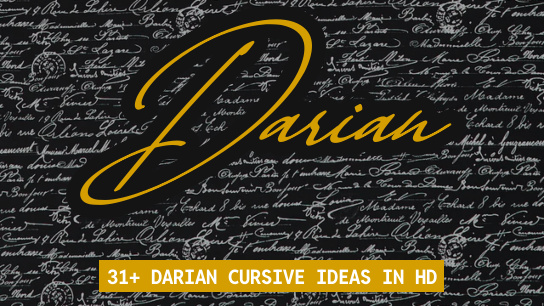 Darian in Cursive ⚡ | 100+ Signature Ideas 2025