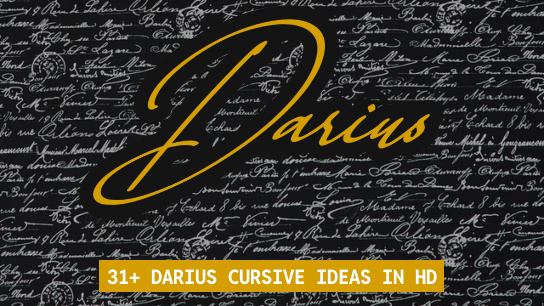 Darius in Cursive ⚡ | 100+ Signature Ideas 2025