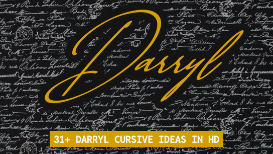 Darryl in Cursive ⚡ | 100+ Signature Ideas 2025