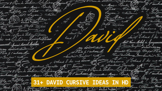 David in Cursive ⚡ | 100+ Signature Ideas 2025