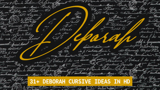 Deborah in Cursive ⚡ | 100+ Signature Ideas 2025