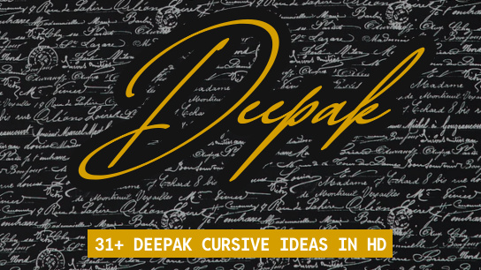 Deepak in Cursive ⚡ | 100+ Signature Ideas 2025