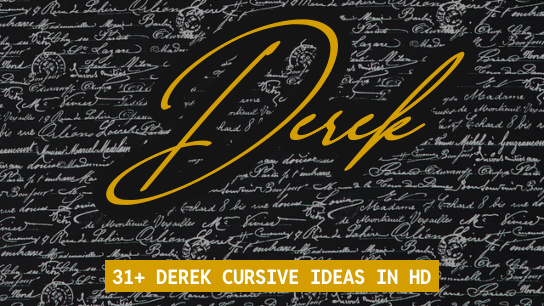 Derek in Cursive ⚡ | 100+ Signature Ideas 2025