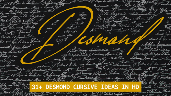 Desmond in Cursive ⚡ | 100+ Signature Ideas 2025