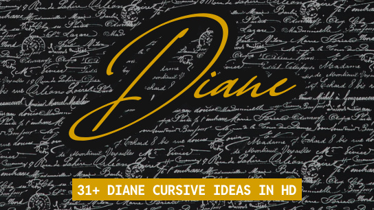 Diane in Cursive ⚡ | 100+ Signature Ideas 2025
