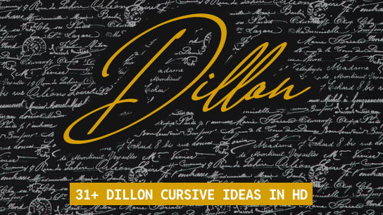Dillon in Cursive ⚡ | 100+ Signature Ideas 2025