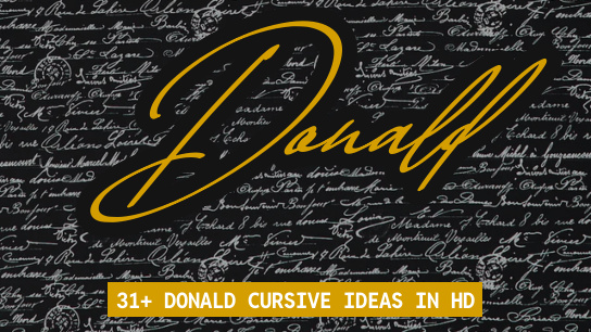 Donald in Cursive ⚡ | 100+ Signature Ideas 2025
