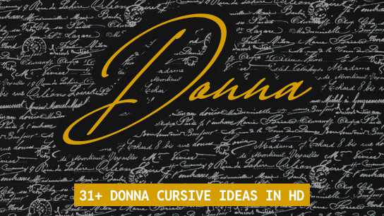Donna in Cursive ⚡ | 100+ Signature Ideas 2025