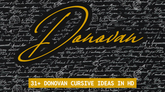 Donovan in Cursive ⚡ | 100+ Signature Ideas 2025