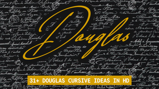 Douglas in Cursive ⚡ | 100+ Signature Ideas 2025